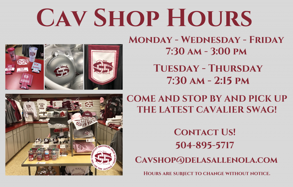 Cav Shop | Private Catholic High School in New Orleans, Louisiana | De ...